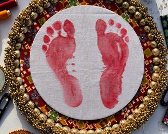 Gujarati Wedding Kanku kumkum Pagla, Rumal Gujarati Wedding Rituals ...