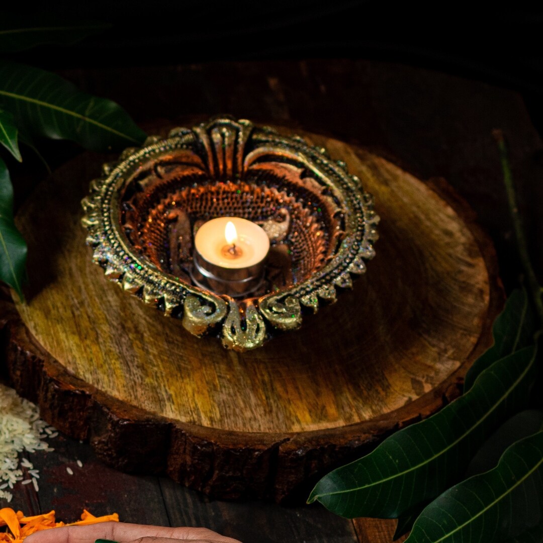 Terracotta Large Diya Set of 2 - Etsy