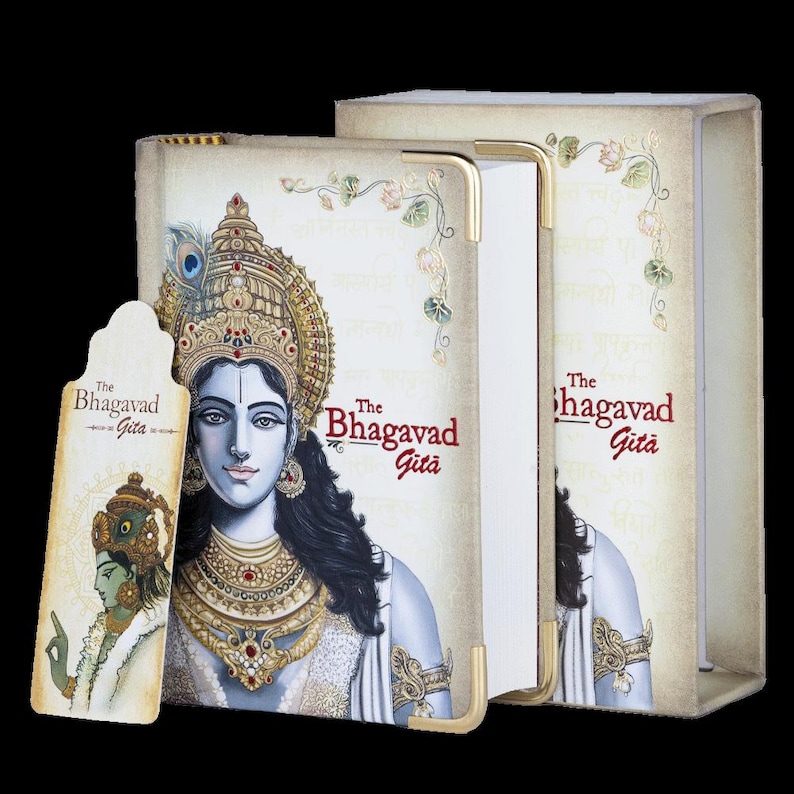 Bhagavad Gita, English. Hard Cover Library Edition (A7) - Etsy