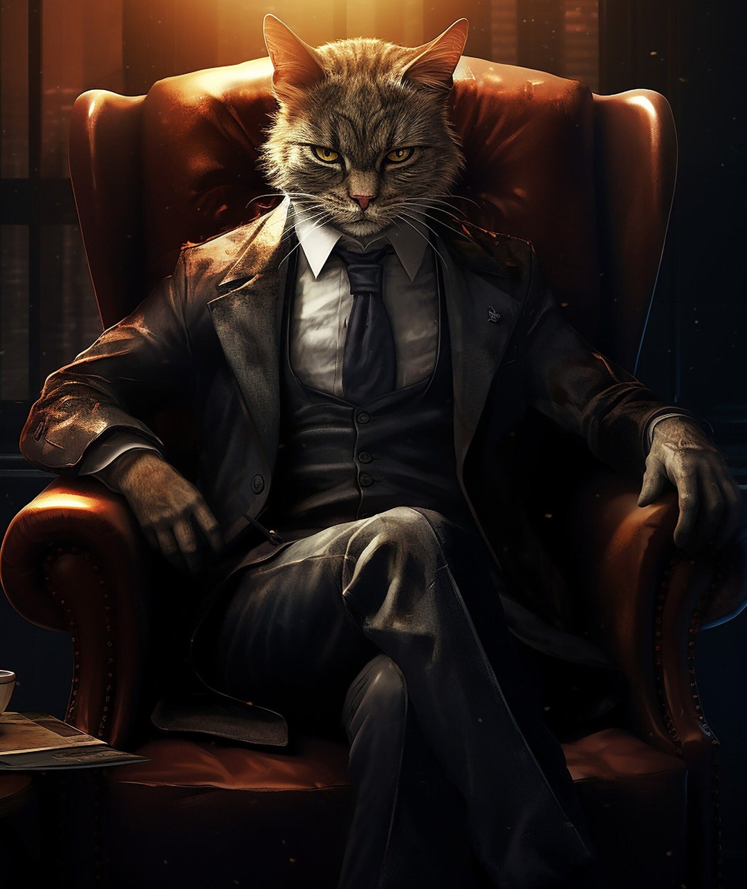 Mobster Cat John Wick Inspired Digital Download - Etsy