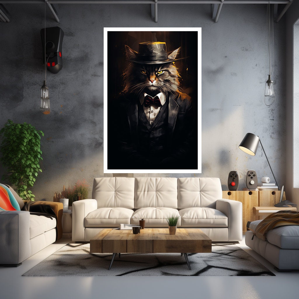 Cat Noir Mobster Gangster Inspired Digital Download - Etsy