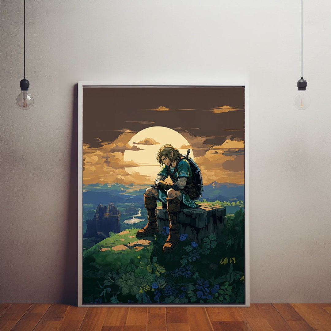 Link Thinking in Hyrule Legend of Zelda Premium Matte Vertical Posters ...