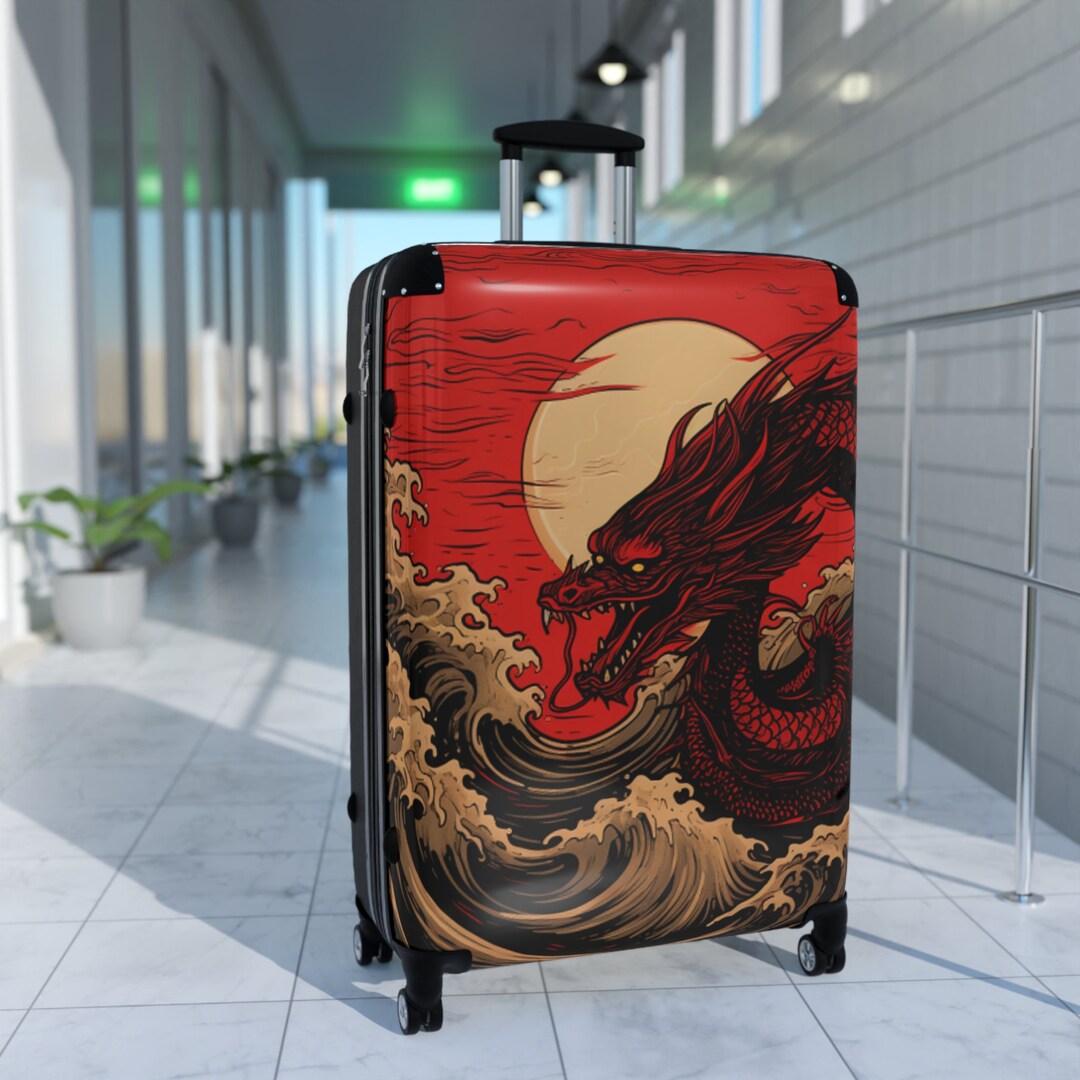 Red Dragon Suitcase - Etsy