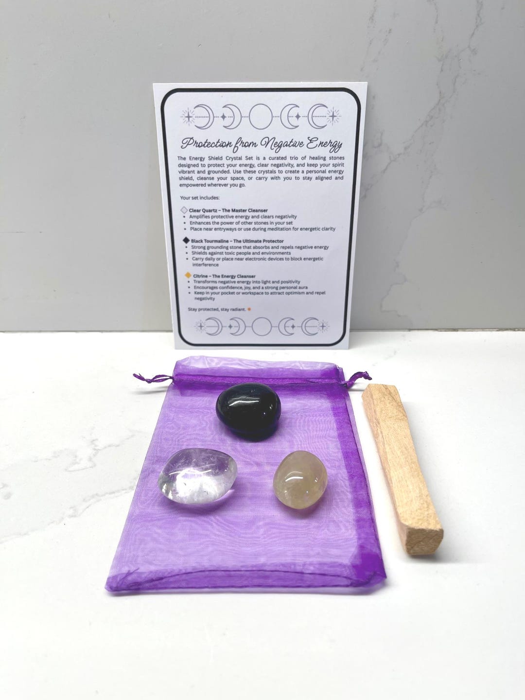 Protection From Negative Energy Crystal Set – Protect Your Energy ...