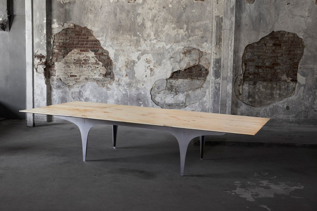 12 Ft Conference Table With Nickel-plated Base Furniture Design ...