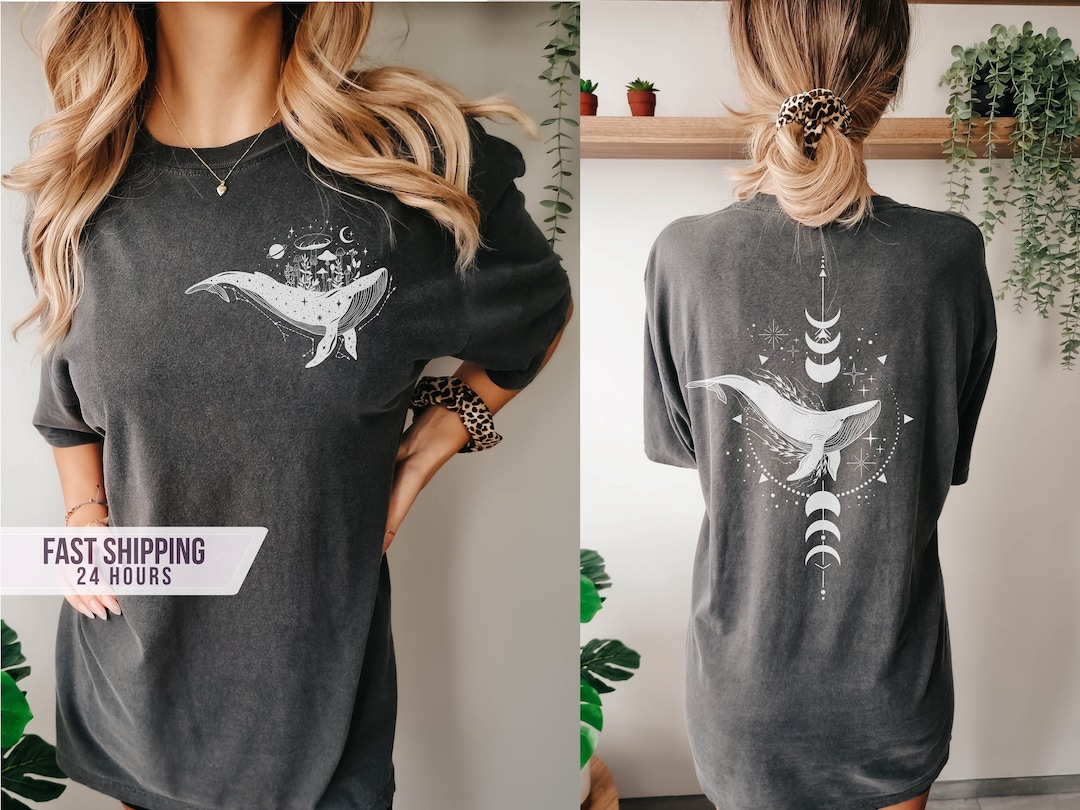 Cool Whale Tshirt, Sea Marine Shirt, Whale Shirt, Gift for Men, Gift ...