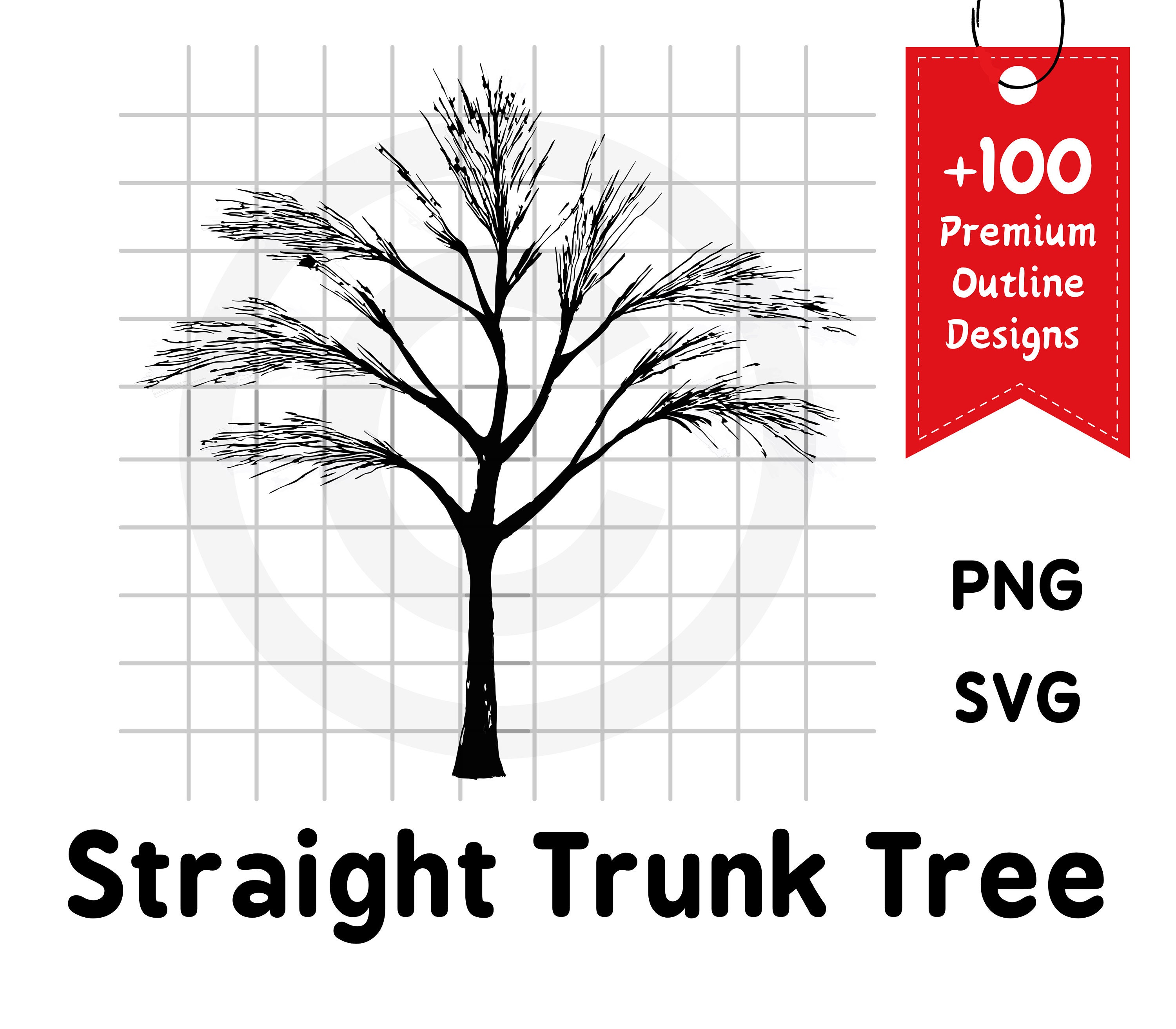 100 TREE SILHOUETTE SVG Bundle, Tree Cut Files for Cricut, Forest Svg ...