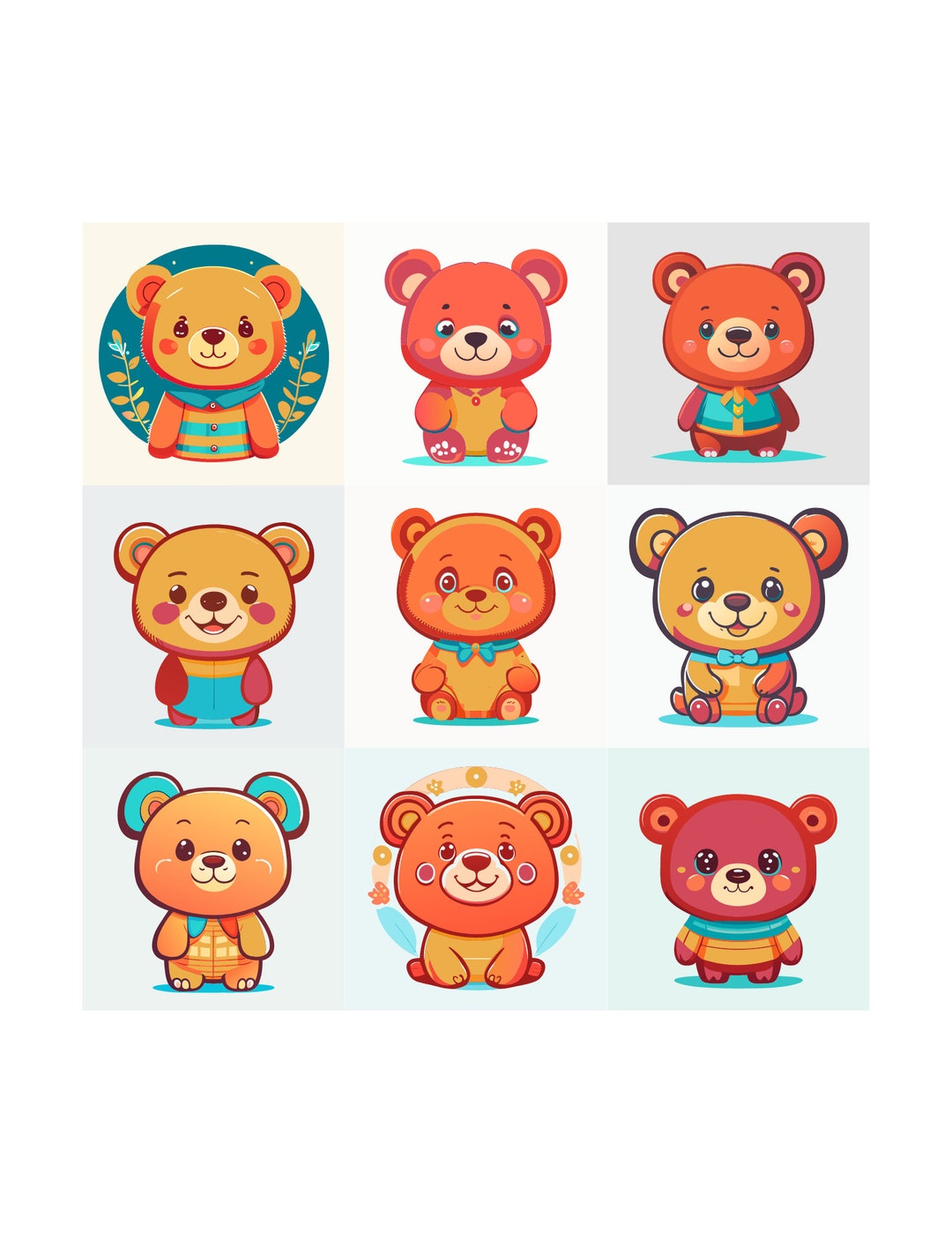 20 Teddy Bear SVG Bundle Cricut Cut Files Bundle - Etsy
