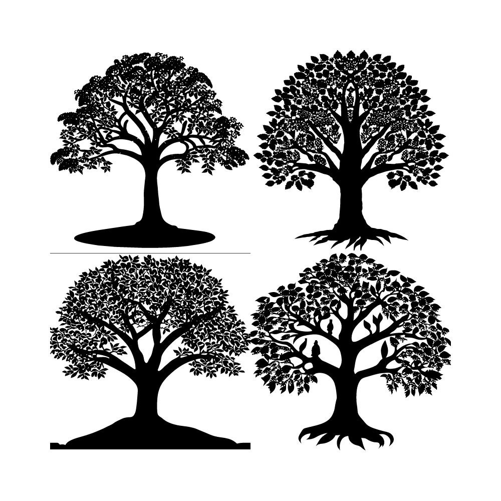 Massive Trees Bundle Cut Files for Cricut Svg, Bundle, Tree Clipart ...