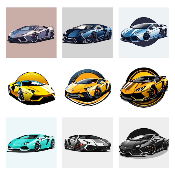 Lamborghini Vector - Etsy