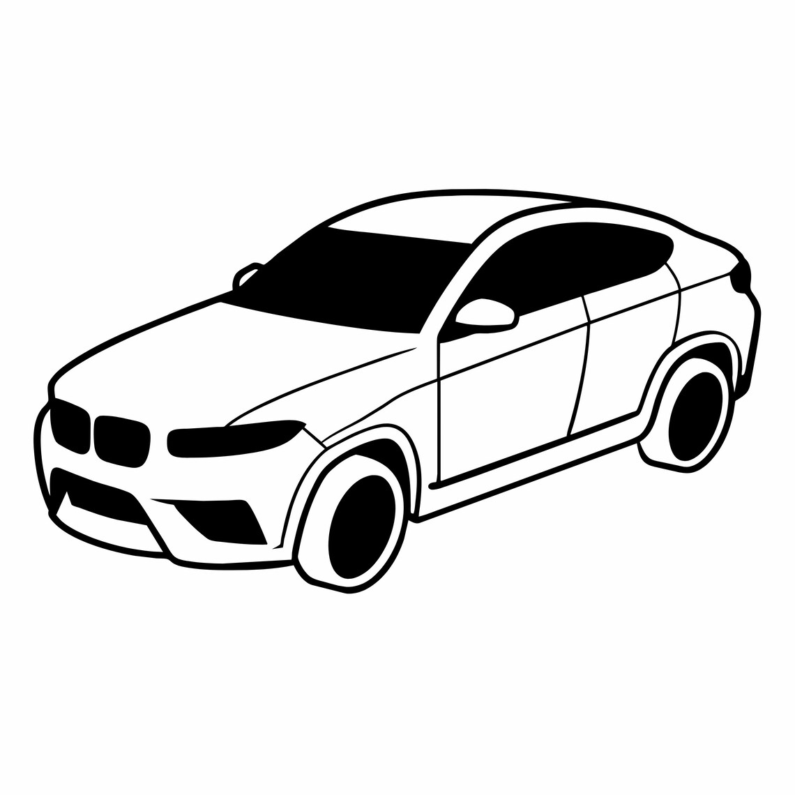 Car SVG Clipart, Vehicle Cut File, Automobile Graphics, Race Car Art ...