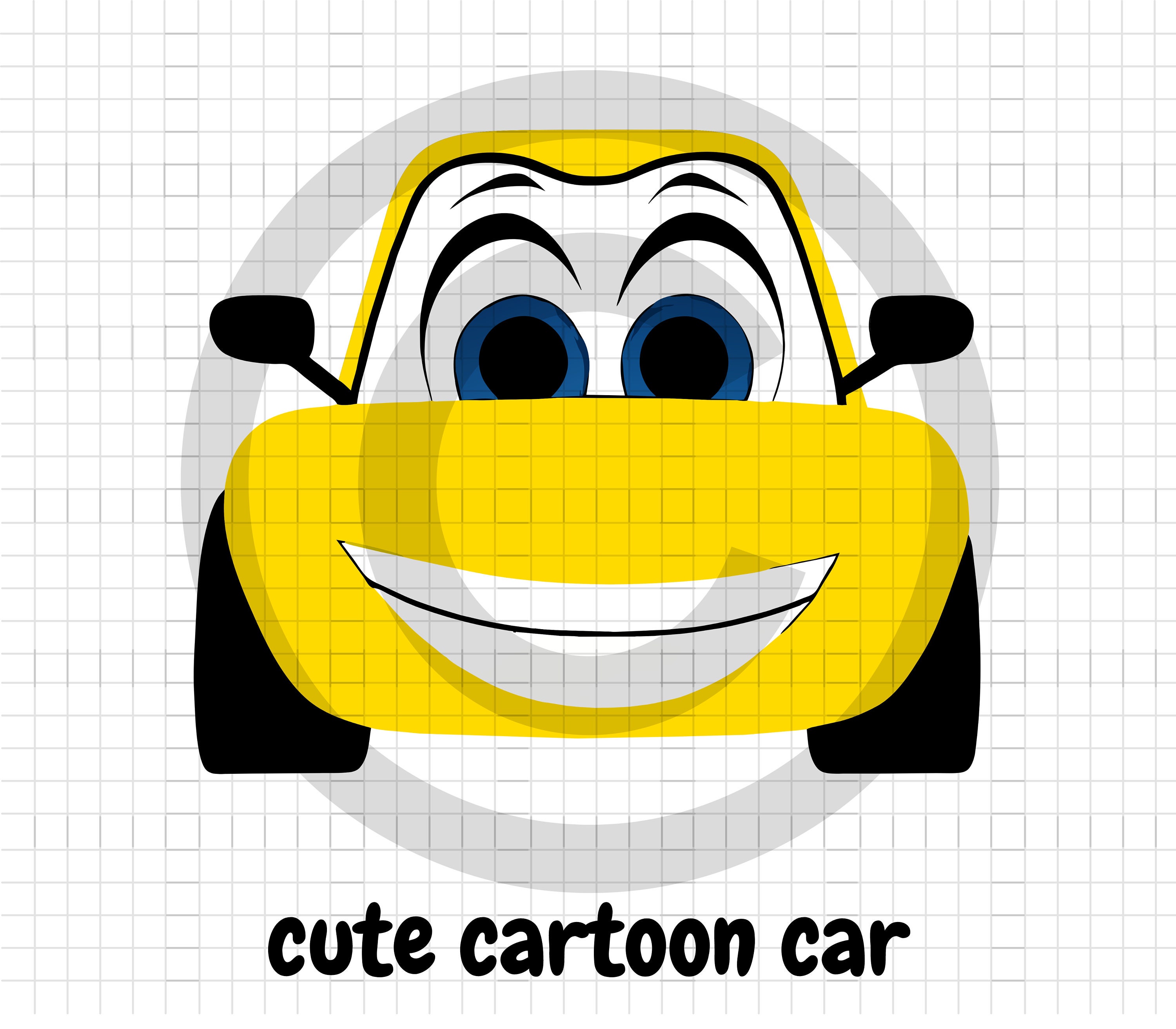 Cute Cartoon Car Set Of 15 Premium Clip Arts Bundle Victor Clipart SVG ...