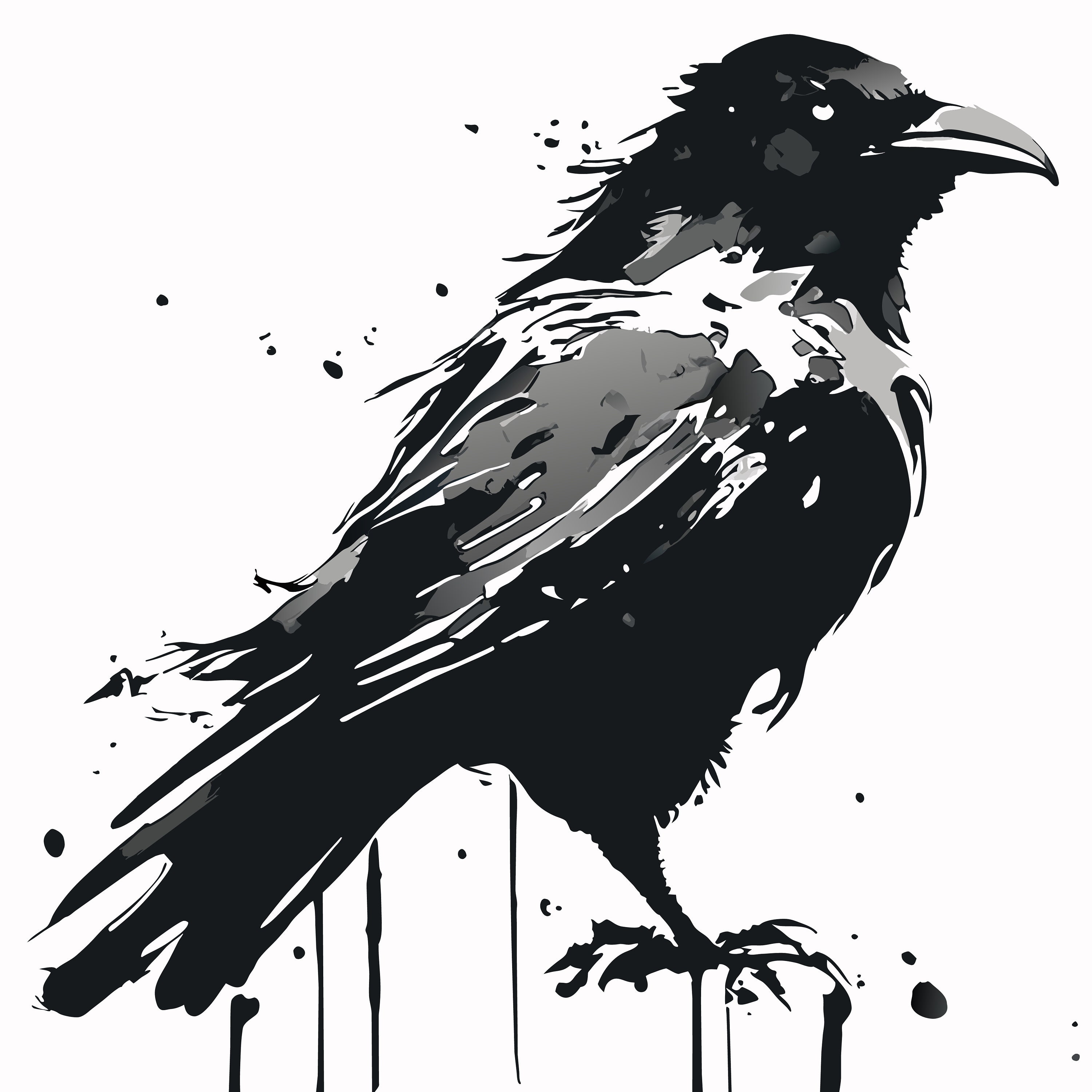 Premium Crow SVG CROW Clipart Crow Svg Files for Cricut - Etsy