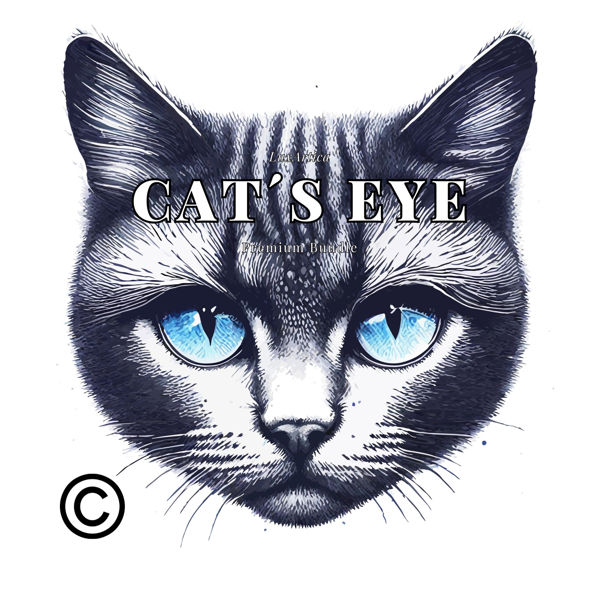 Boho Cats Clipart Collection. This Premium Set Features 14 Meticulously ...