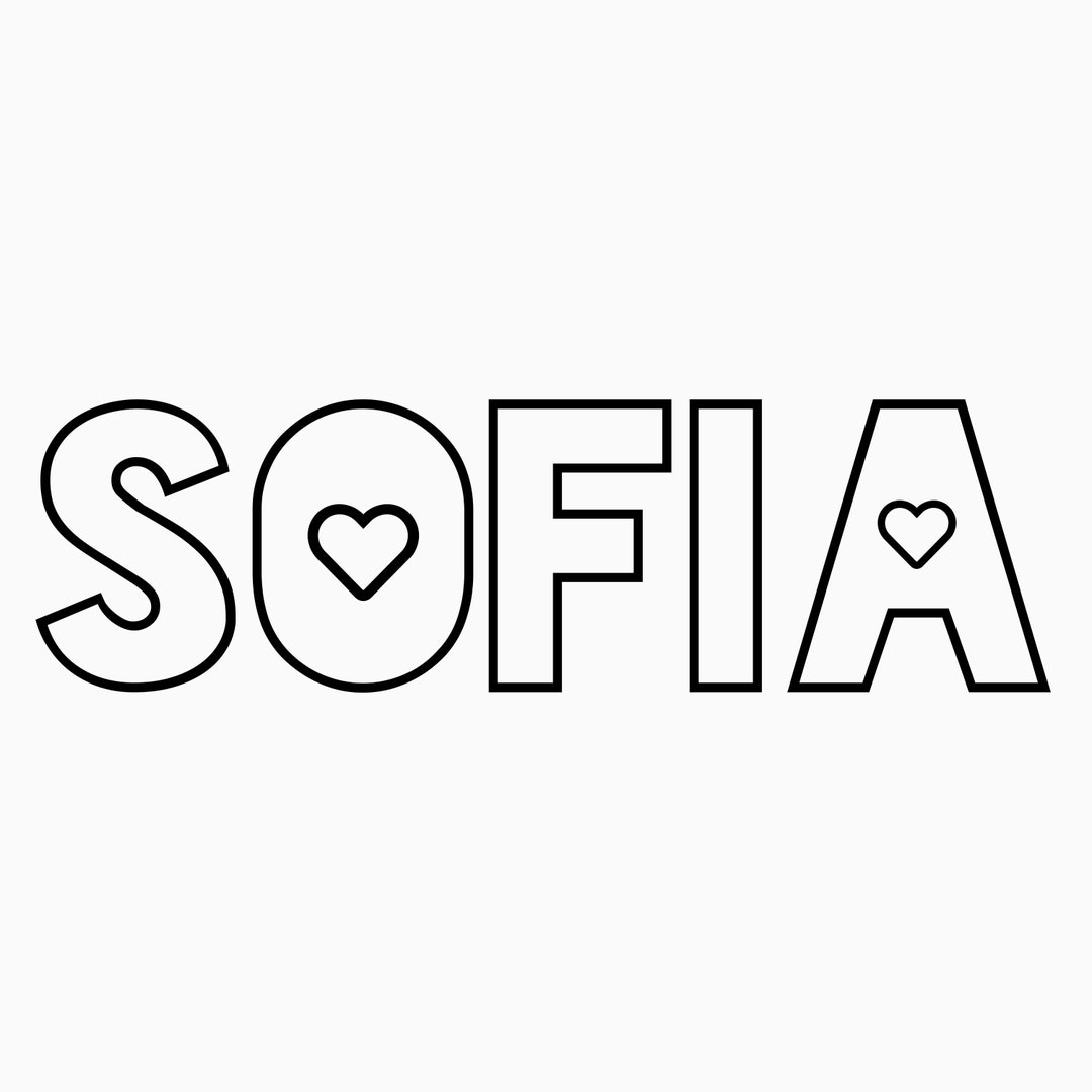 Sofia Name Designs Bundle 10 Victor Cliparts Sublimation - Etsy