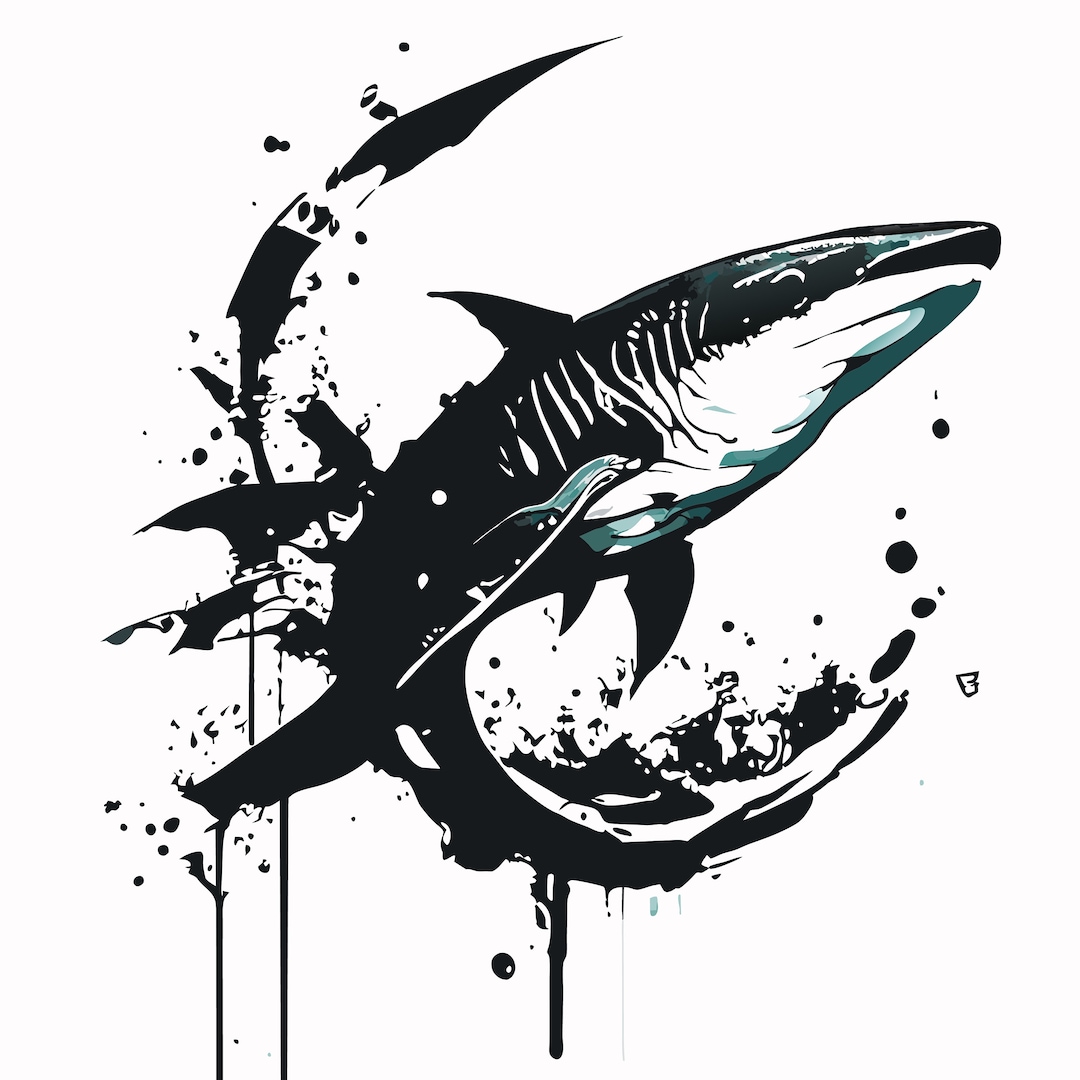 Marine Shark Logo Digital Download PNG JPEG SVG - Etsy