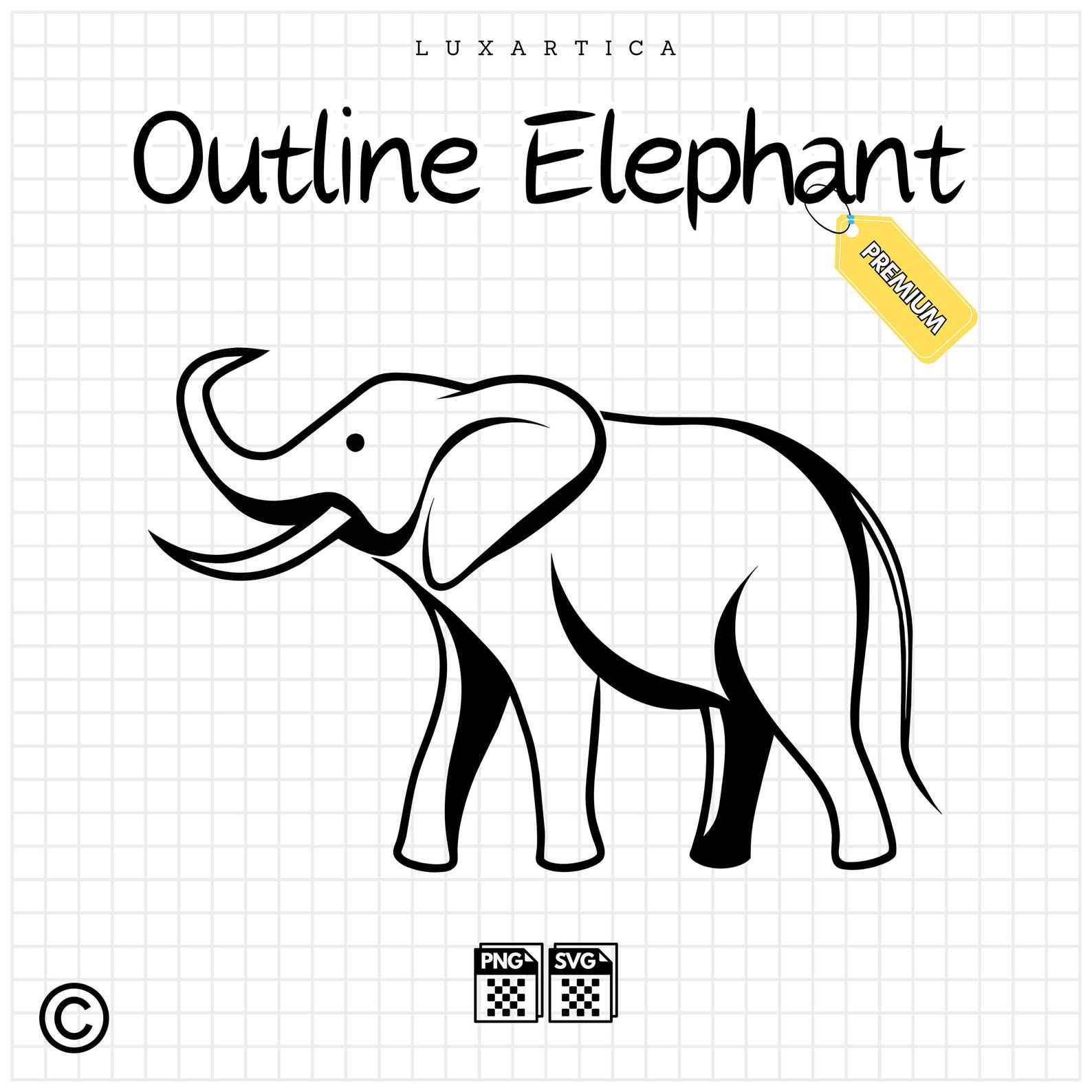 Elephant Illustration Bundle Animal Svg, Animals, Plotter File, Animals ...