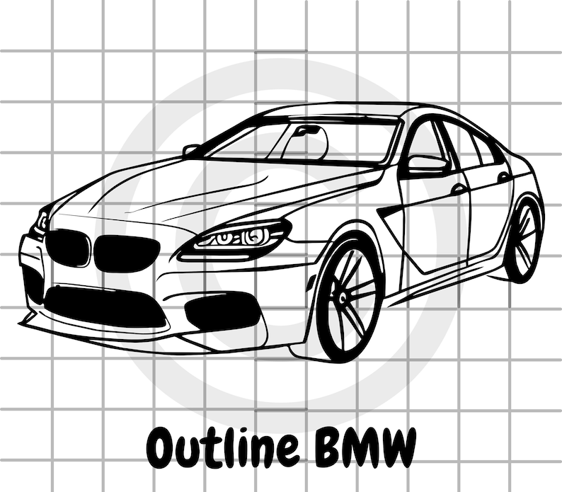 Complete Set of Outline Bundle of BMW Sport Cars 30 Premium - Etsy