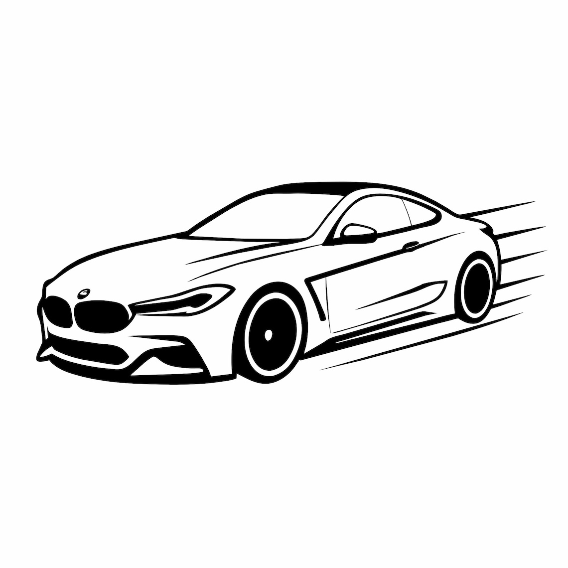 Car SVG Clipart, Vehicle Cut File, Automobile Graphics, Race Car Art ...