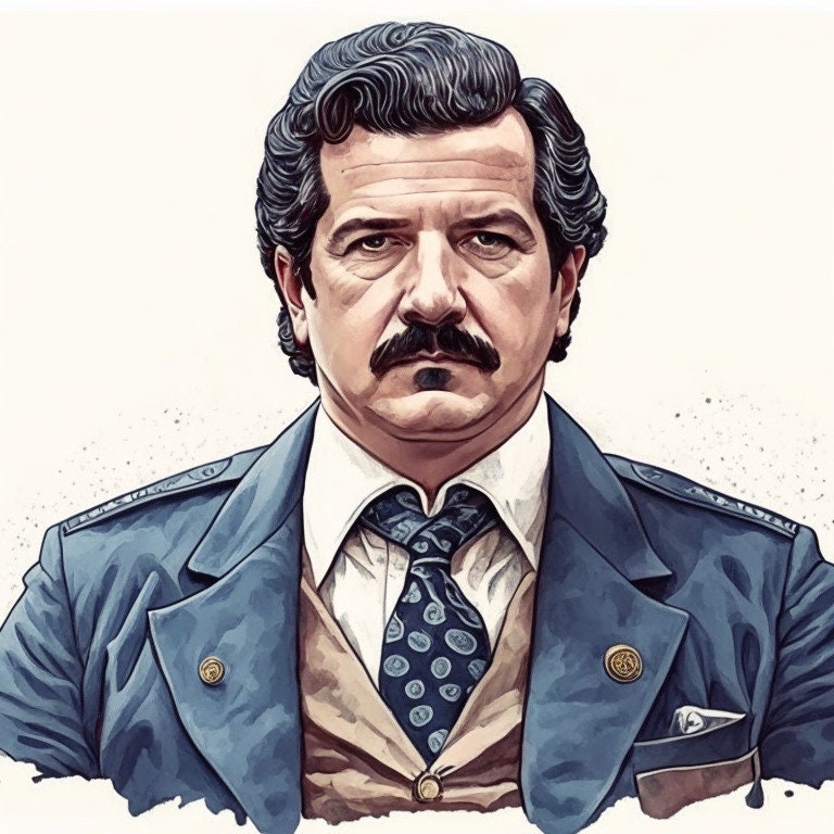 Limited Edition Pablo Escobar Portrait Designs 5 Victor - Etsy