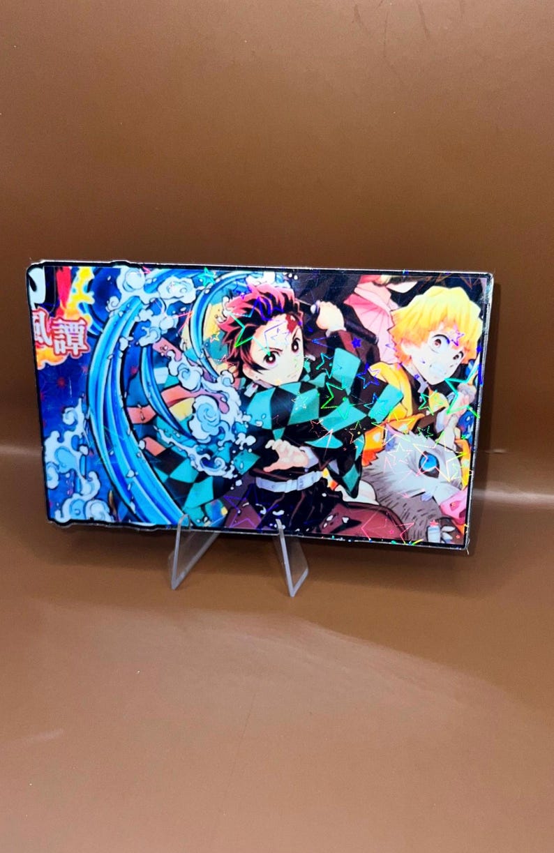 Star Laminated Tanjiro(water Breathing),zenitsu,inosuke Metallic ...