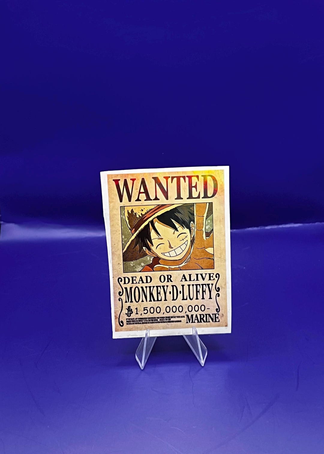Rainbow Laminated Monkey D. Luffy Wanted Poster - Etsy