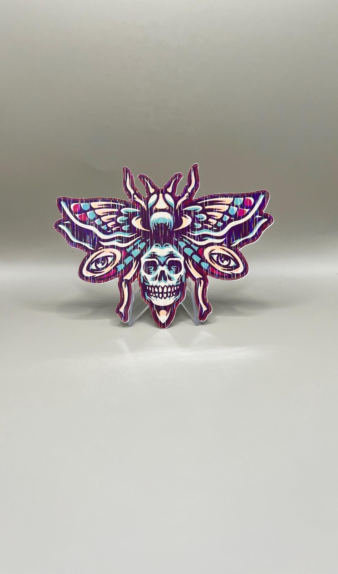 Meteor Shower Laminated Mythical Moth Sticker - Etsy