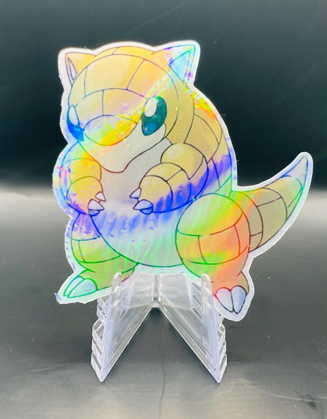 Metallic and Laminated Pokemon - Sandshrew Sticker - Etsy