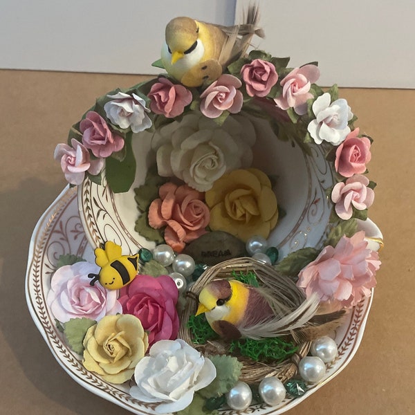Bird Tea Cup - Etsy