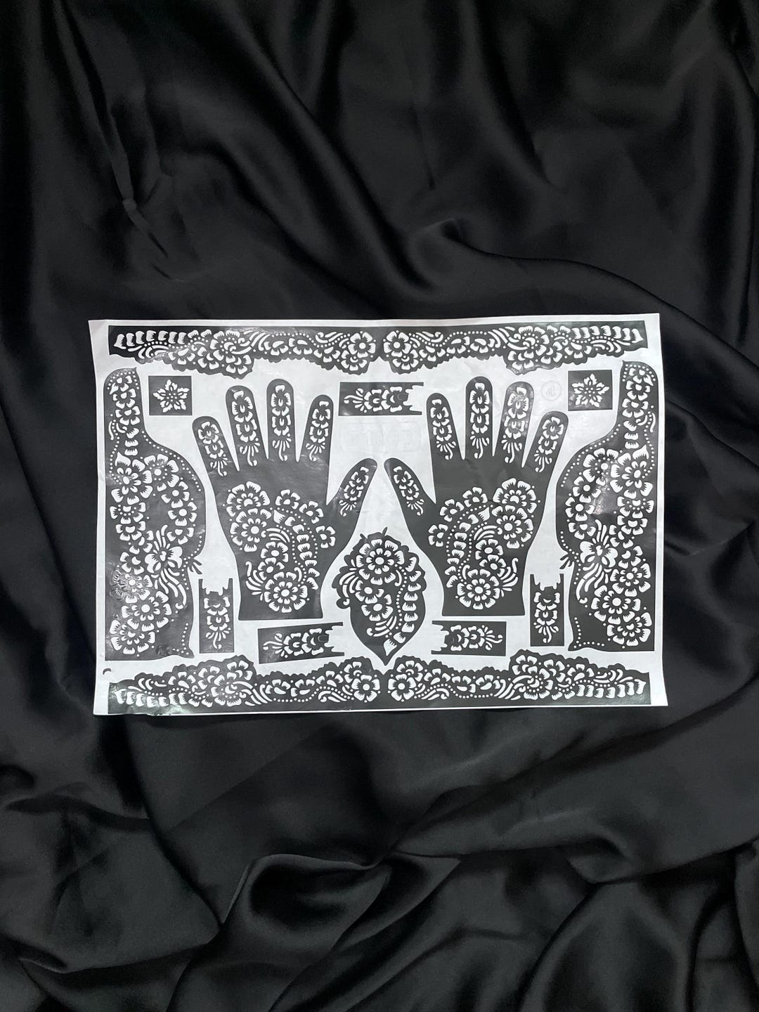 Henna Stencil: X2 Hands & X2 Feet Design - Etsy