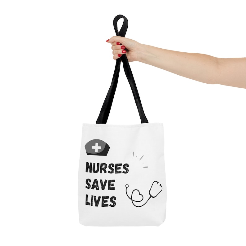 Nurses Saves Lives Tote Bag, Nurses Week, Rn Gift, Nurses Gift, Lpn ...