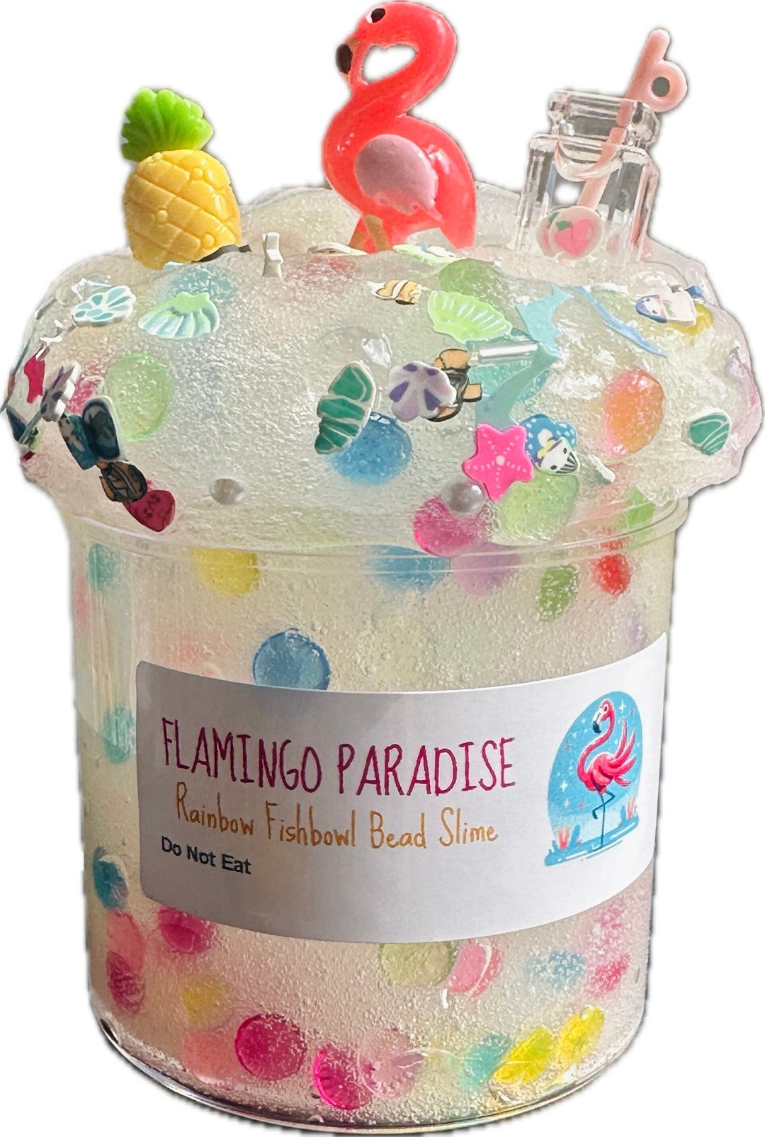 Flamingo Paradise Rainbow Slime - Etsy