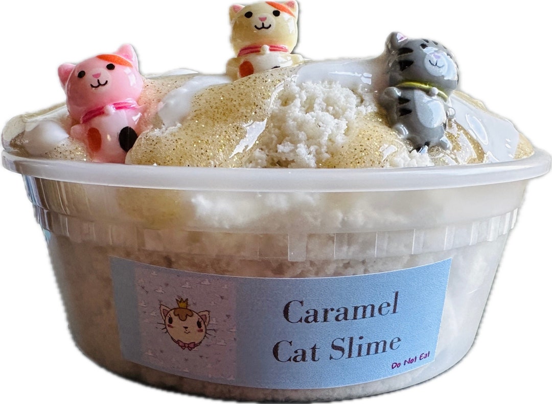 10 Oz.- Caramel Cat Slime - Etsy
