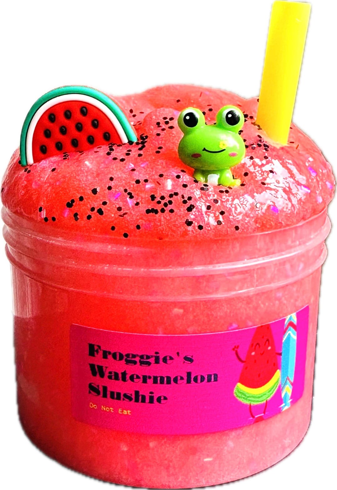 8 Oz. - Froggie’s Watermelon Slushie Slime - Etsy
