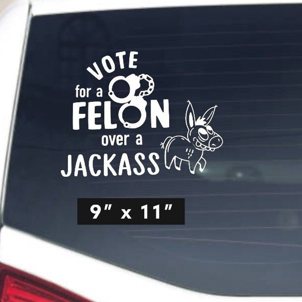 Trump Felon Vinyl Decal - Etsy
