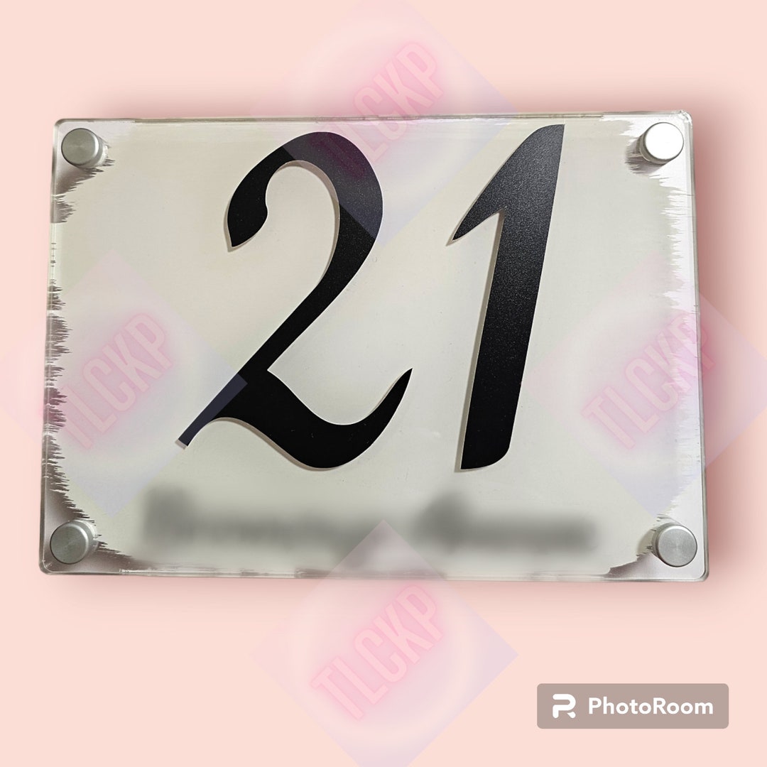 Customised Hand Painted House Door Sign | Acrylic Door Sign | Flat ...