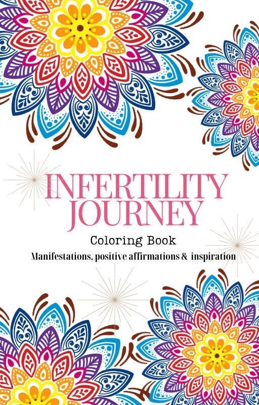 Infertility Coloring Book IVF Coloring Journalprintable Infertility ...