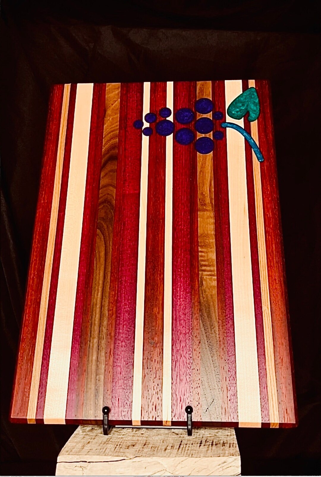 Grapes and Apples Food Safe Epoxy Inlay Cutting Board - Etsy