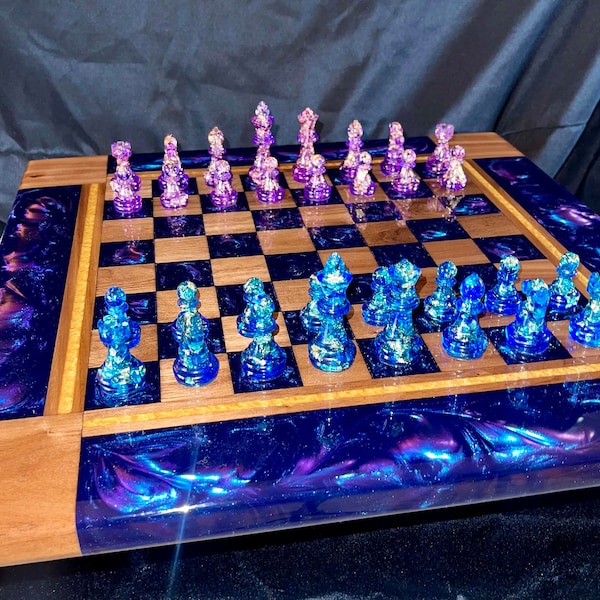 Epoxy Resin Chess Board - Etsy