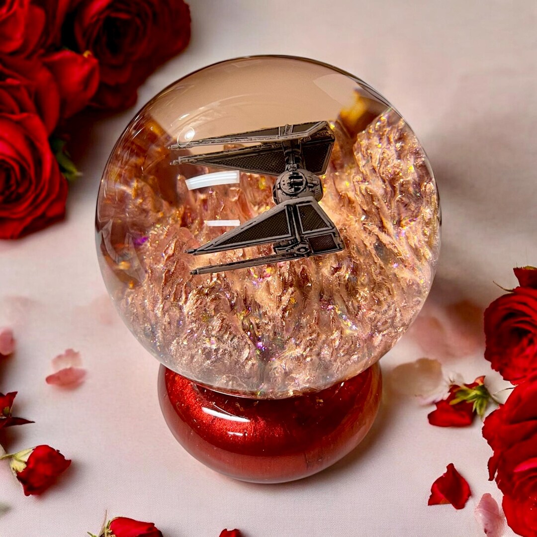 Star Wars Tie Interceptor Epoxy Sphere With Stand. 4.25 Inches in ...