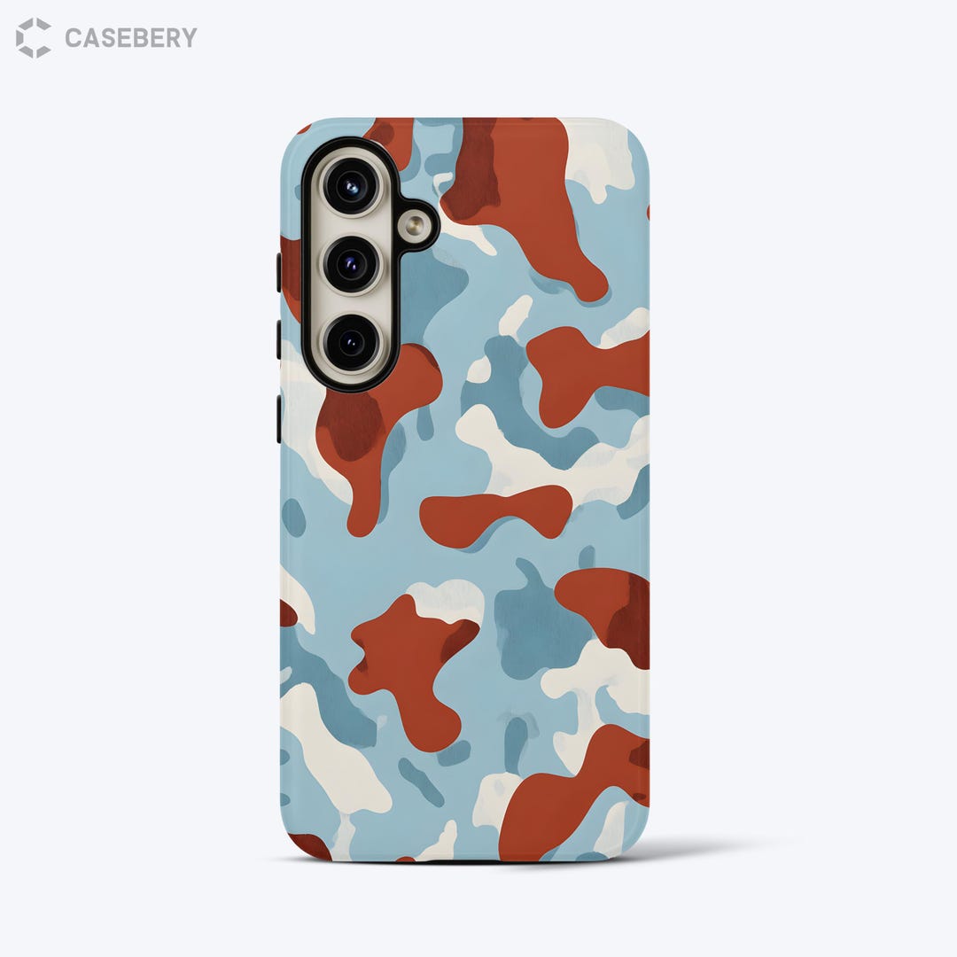 Muted Sky Blue Phone Case for Samsung - Modern Visual, Tough Dual-layer ...