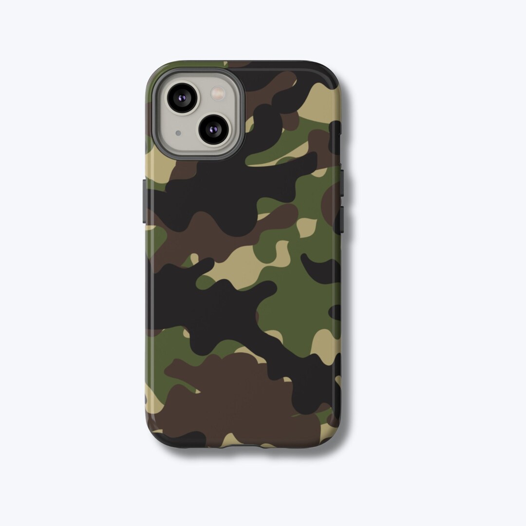 Military Phone Case Cool Camouflage Cell Cover iPhone 8, X ,11 ,12, 13 ...
