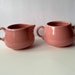 Vintage Fiestaware Rose Cream and Sugar Set (no Lid), Vintage ...