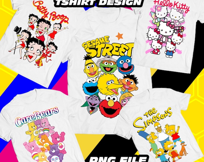 Retro Cartoon Png Bundle, Cartoon Design Png,80s & 90s Cartoon SVG ...