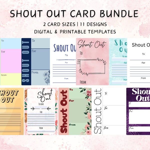 Shout Out Cards - Etsy