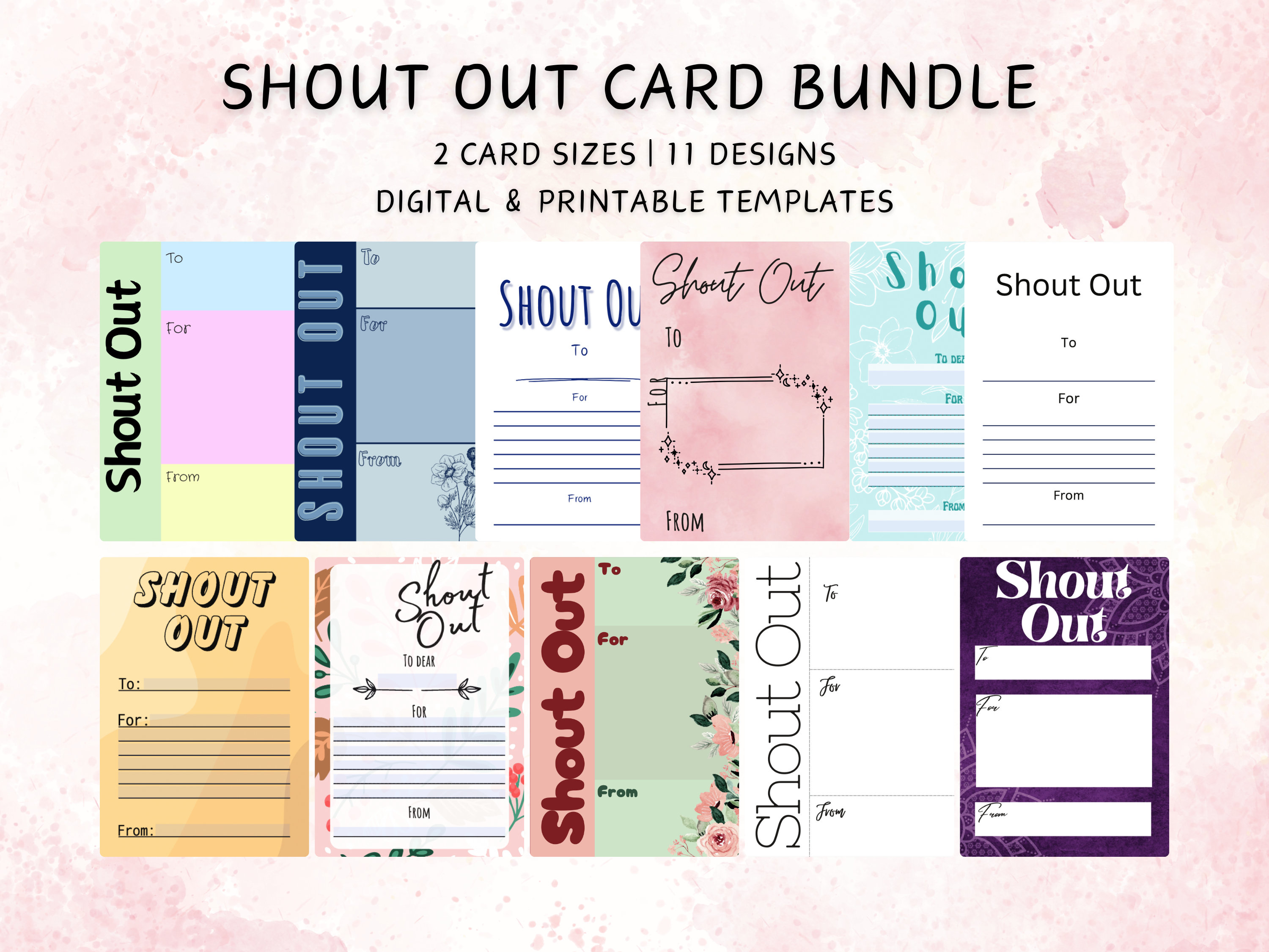 Shout Out Card | Student | Work Colleagues | Compliment Card | Award ...