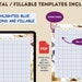 Dried Floral Weekly Schedule Template | Printable & Fillable (digital ...