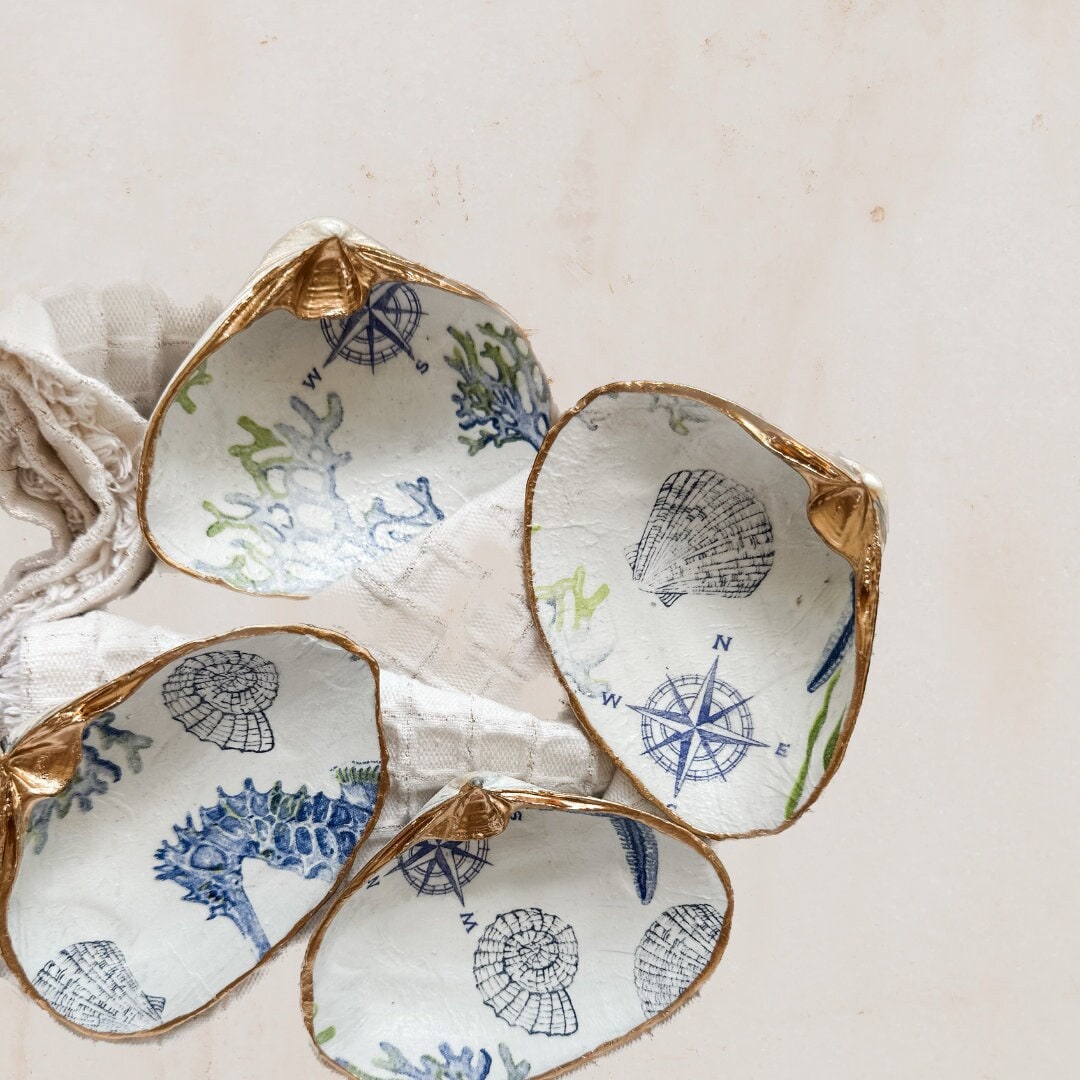 Decorative Seashell Jewelry Dish | Coast to Coast Design - Etsy