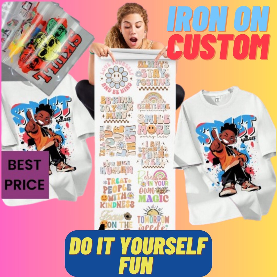 Custom DFT Gang Sheet, Ron-on, Custom Heat Transfer, Direct to Film ...