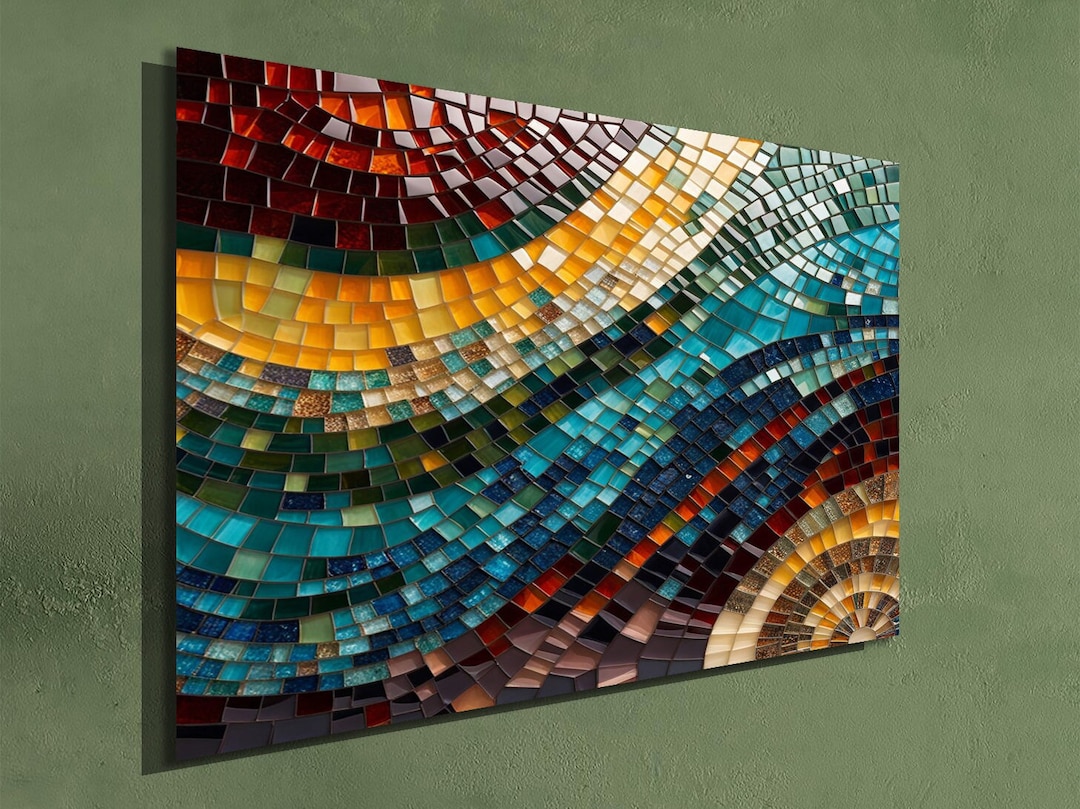 Mosaic Stained Glass Wall Art, Ultra High Quality, Abstract Art ...